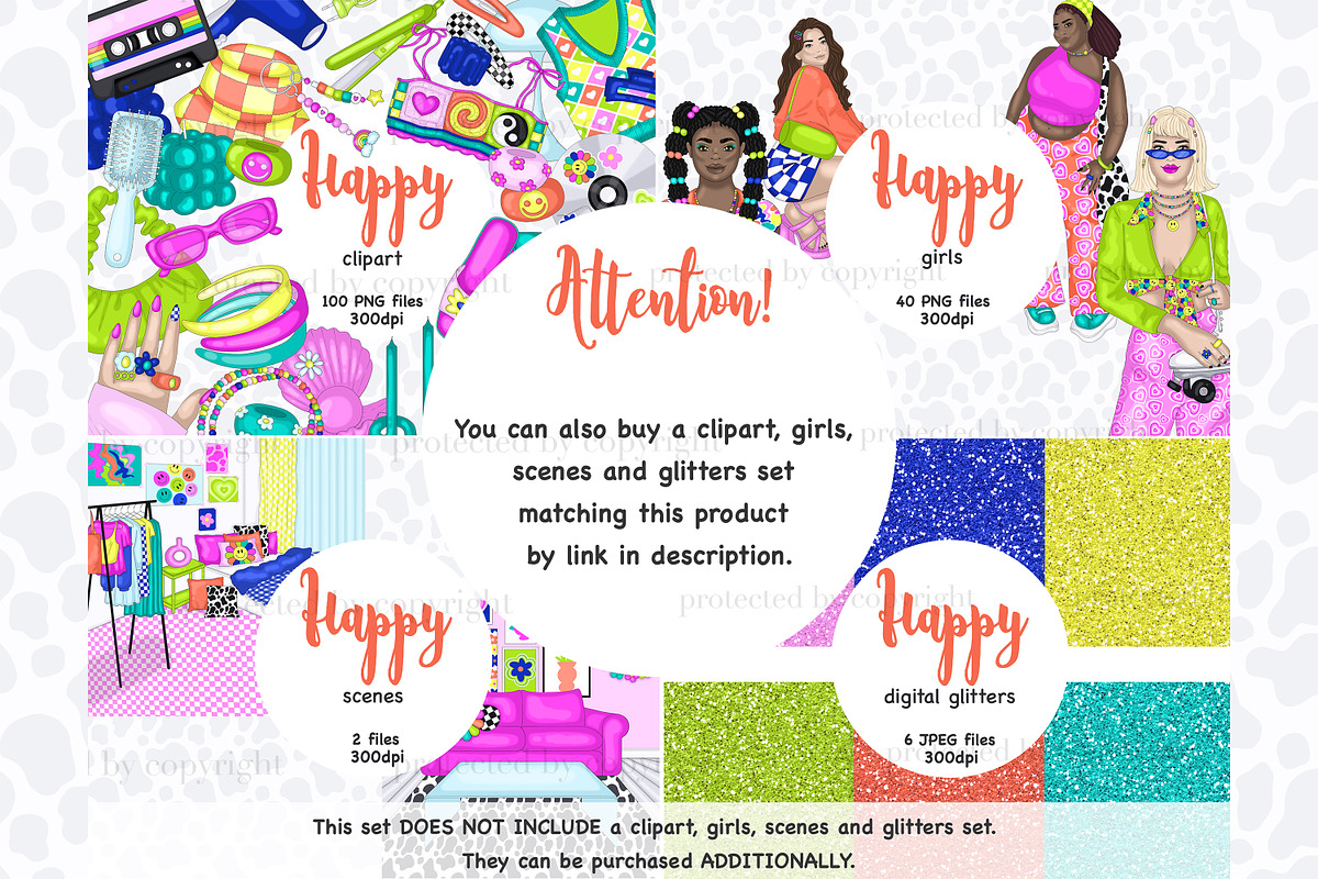 Hippie Digital Paper | Groovy Patter