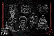 Nautical Flash Package, an Illustration by Straw Castle