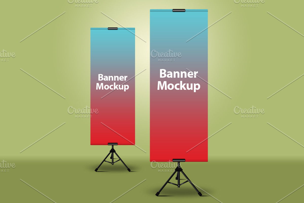 Banner Mock-up, a Mockup by Dasuki Design