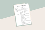 Ella Interior Designer Resume, a Resume Template by AQR Studio