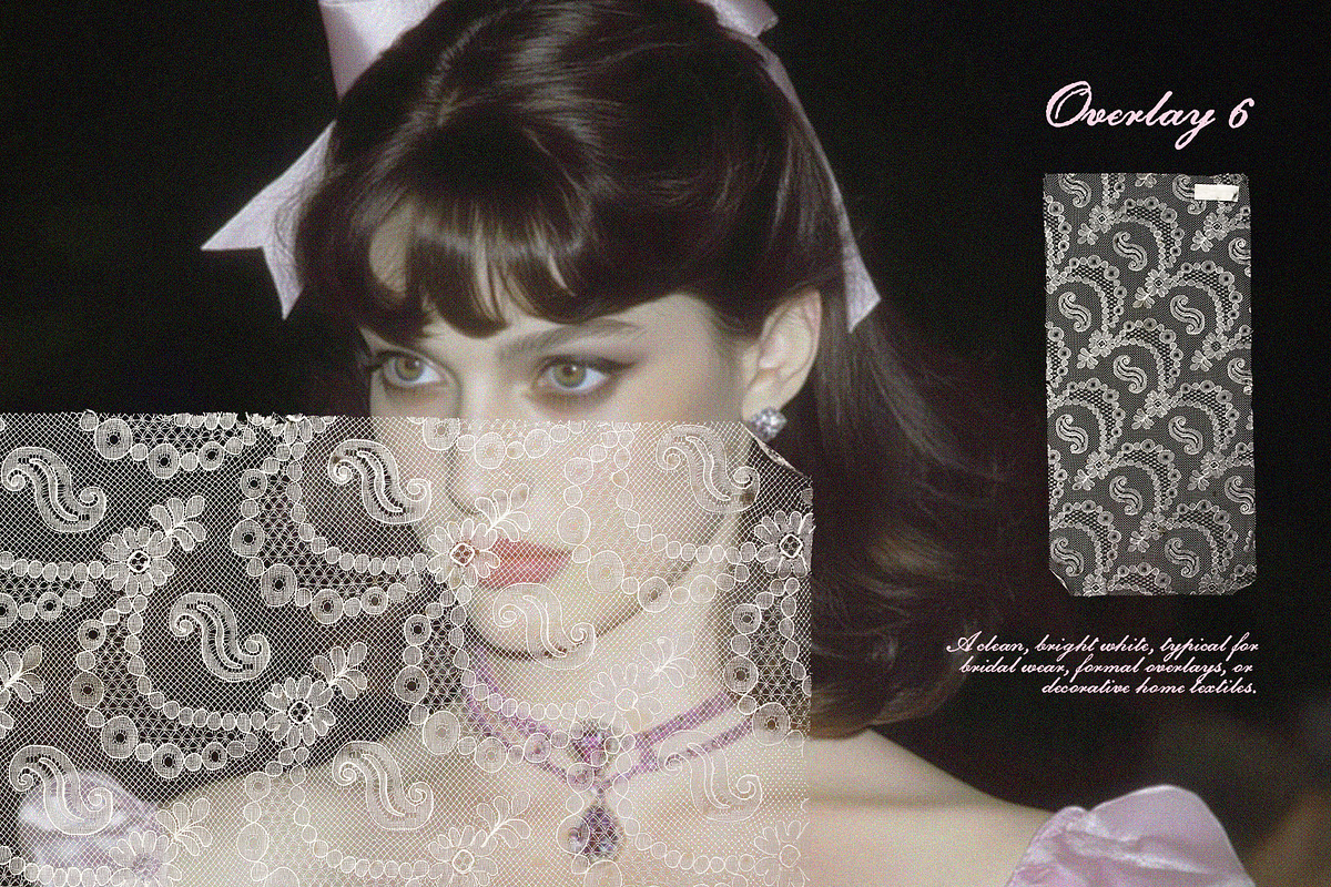 Vintage Lace Pieces Overlays, a Texture Graphic by Kaleriia
