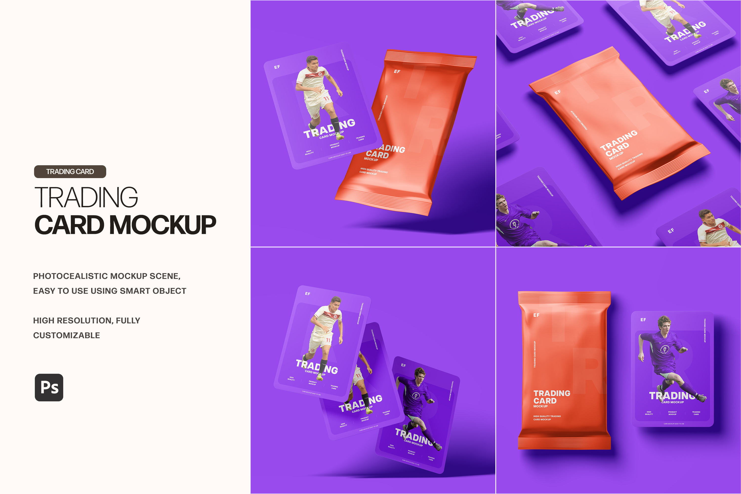 Trading Cards Mockup Set, a Product Mockup by Toasin Studio