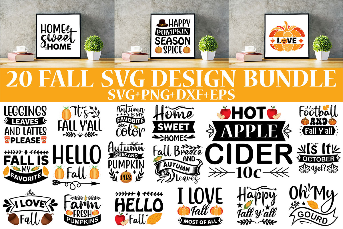 Fall Svg Bundle, an Illustration by Libby Wishes | Creative Market