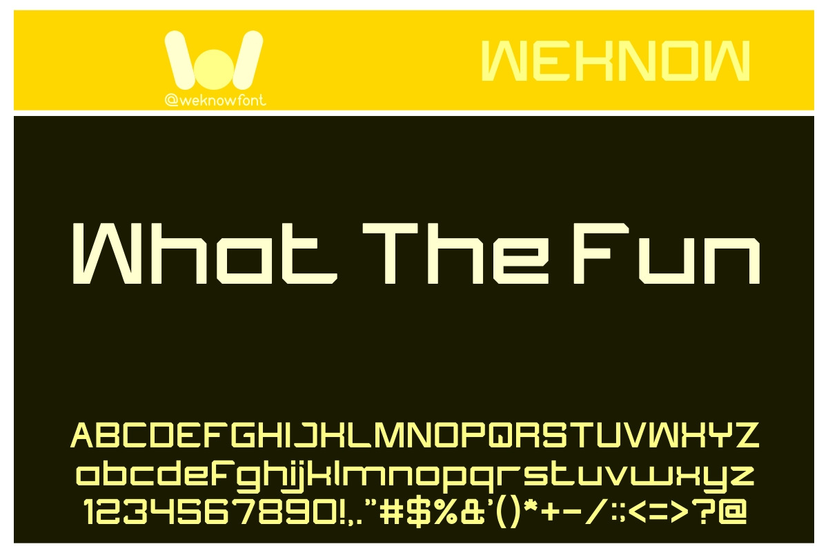 what the fun font