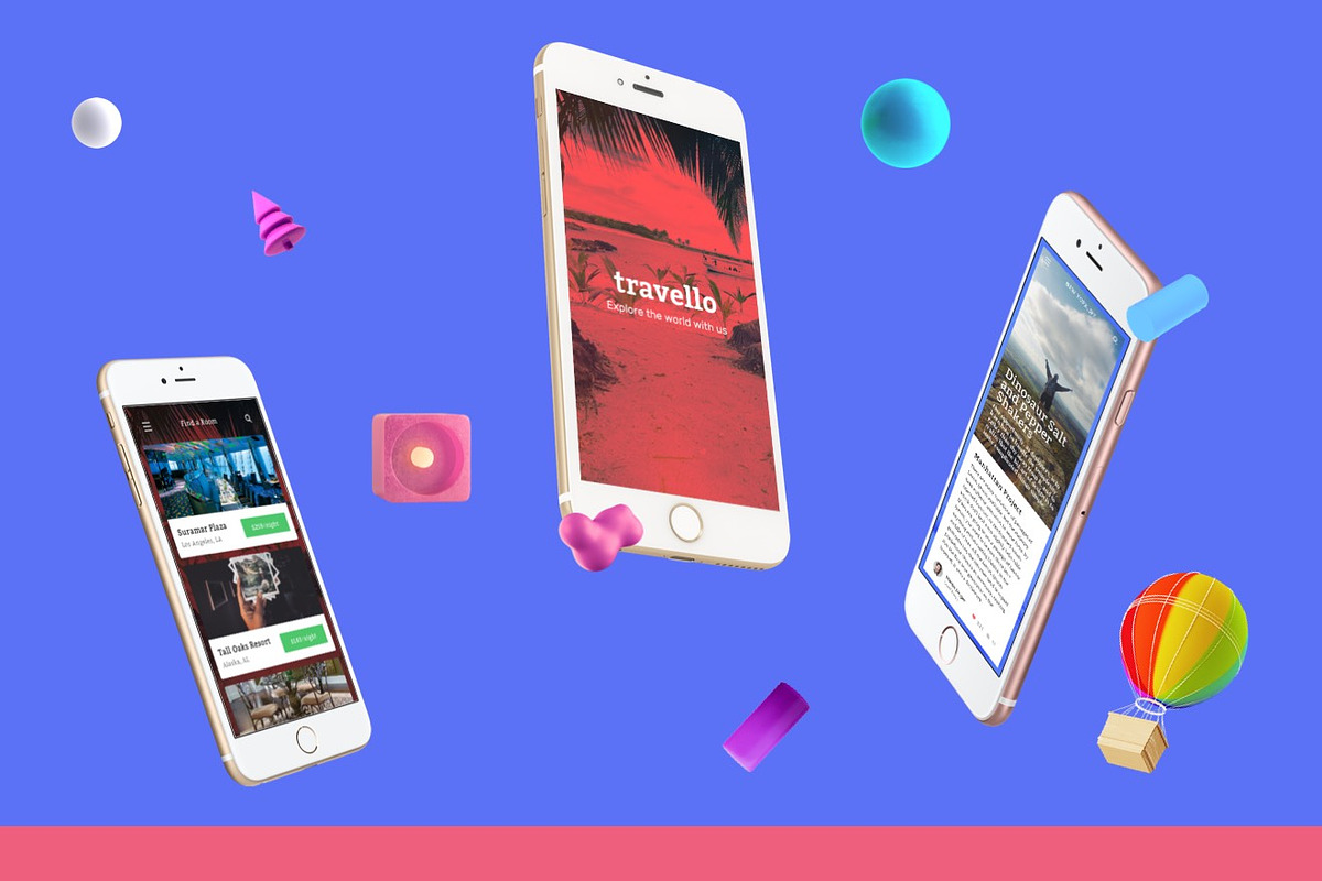 Travello Travel App UI Kit, an UI Kit Template by Designerbundle