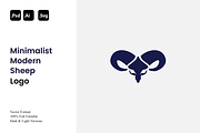 Minimalist Modern Sheep Logo