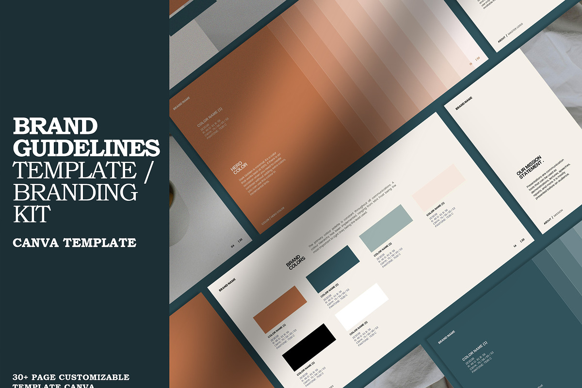 Brand Guidelines Canva Template, a Branding & Logo Template by Prapti ...