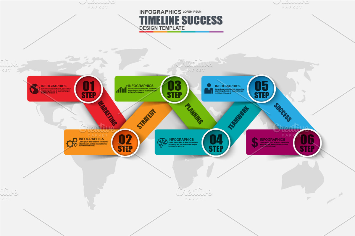 Infographic Timeline Bundle, a Presentation Template by alexdndz