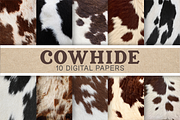 Cowhide Seamless Patterns, an Arts & Entertainment Photo by AdriOP