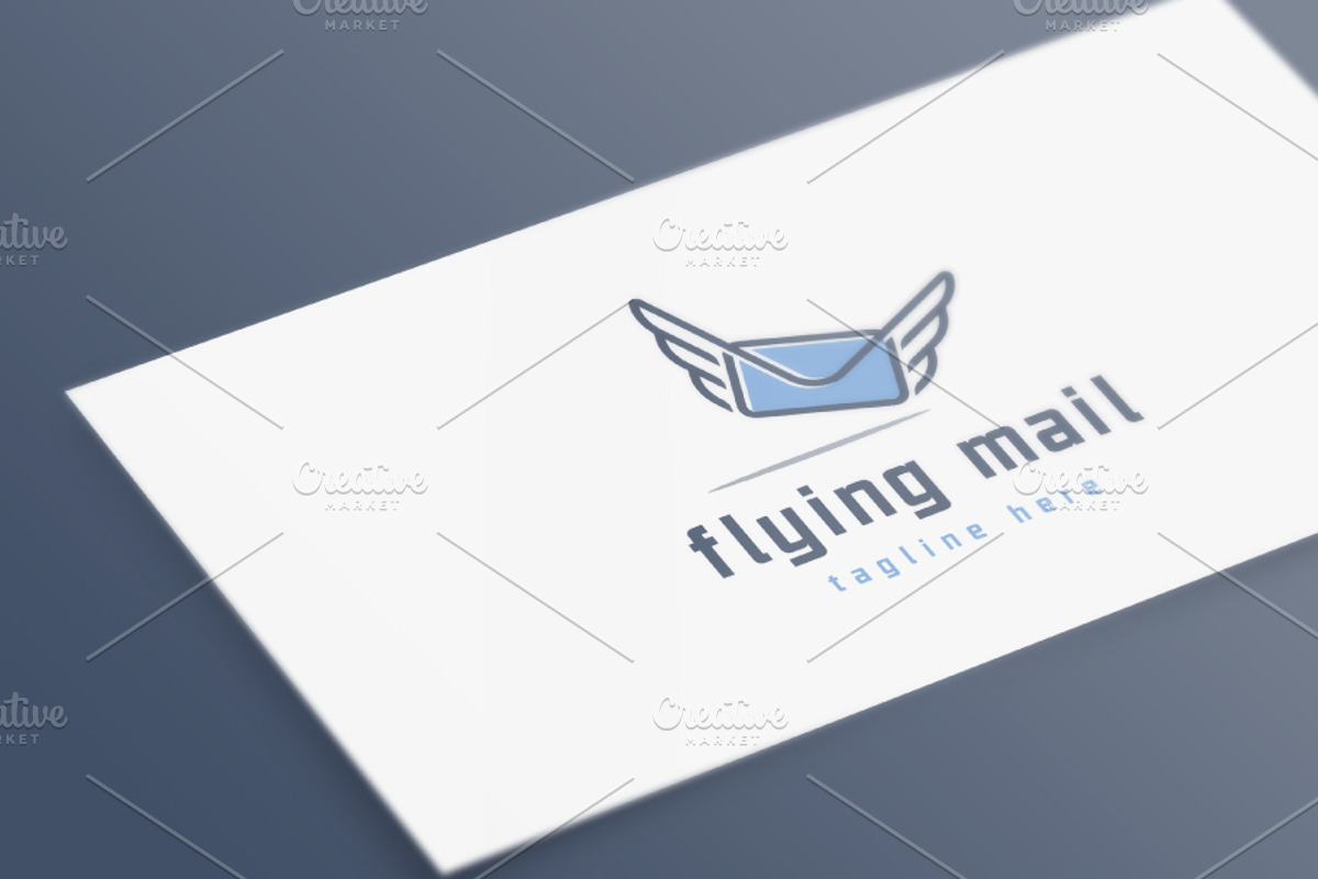 Flying Mail Logo, a Branding & Logo Template by Pixes