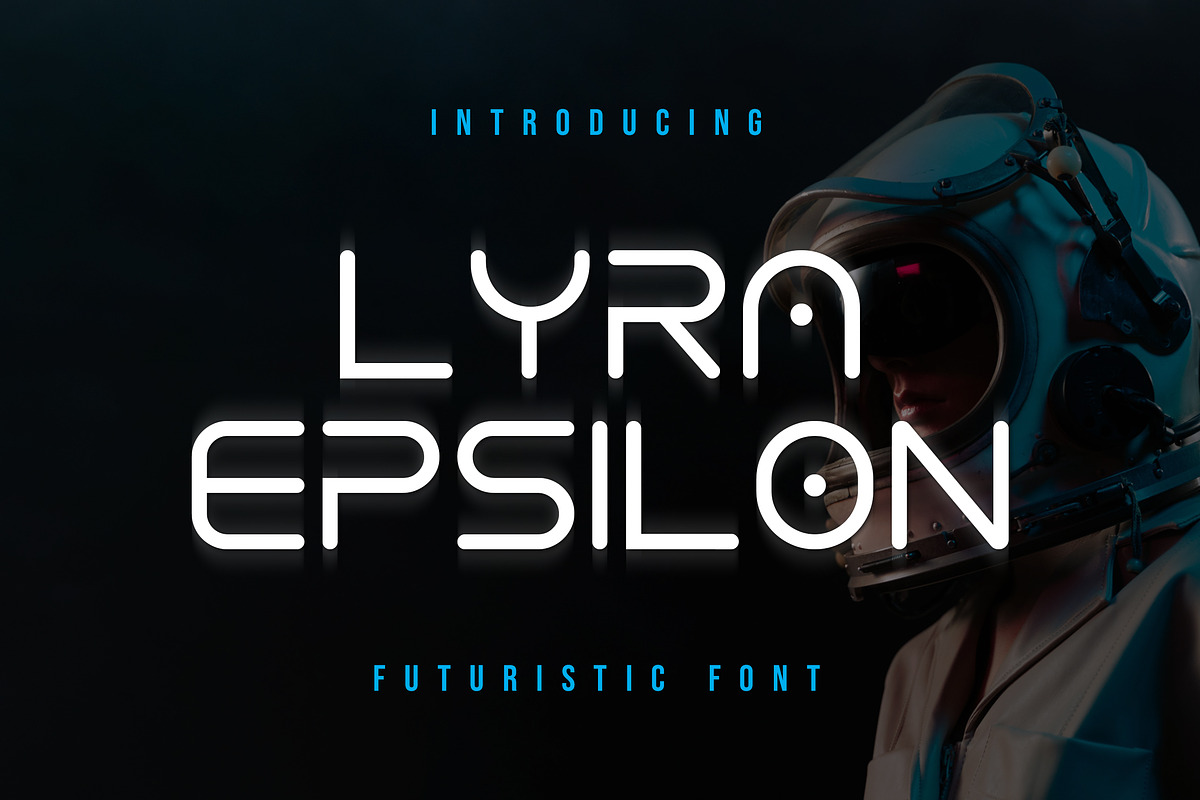 Lyra Epsilon Futuristic Font, a Sans Serif Font by zerologicstudio