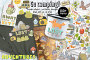 Camping clipart bundle, an Illustration by Anastasiya Klempach