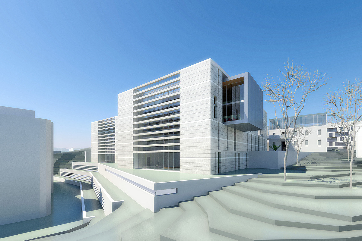 Campus Buildings Set, an Architecture 3D Model by 3DNUTS