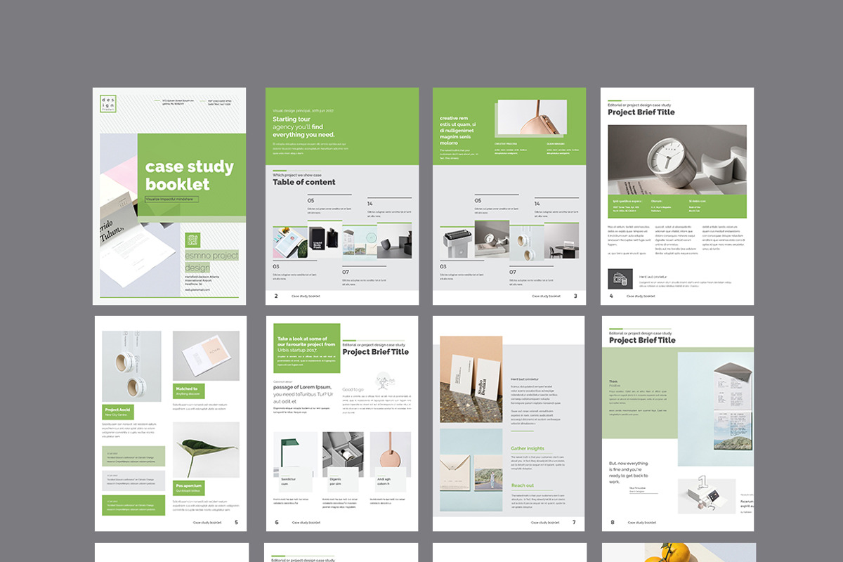 Case Study Booklet, a Brochure Template by Addaxx