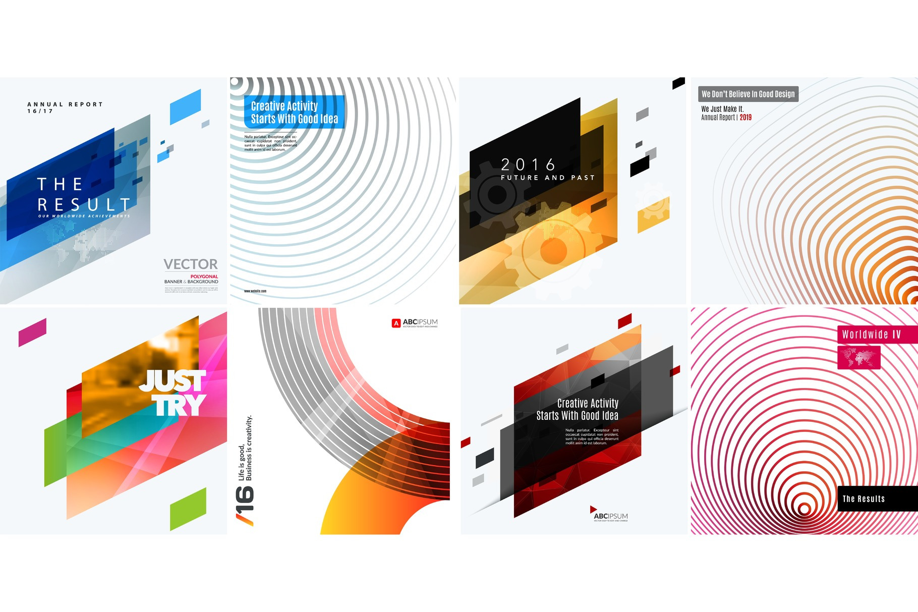 Abstract vector design elements for graphic layout, an Illustration by ...