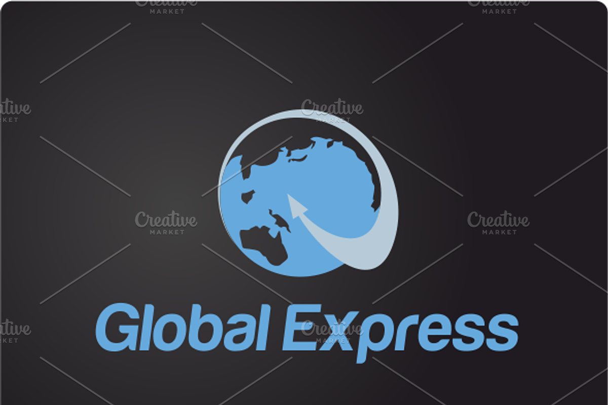 Global Express Logo Design, a Branding & Logo Template by free2fonts