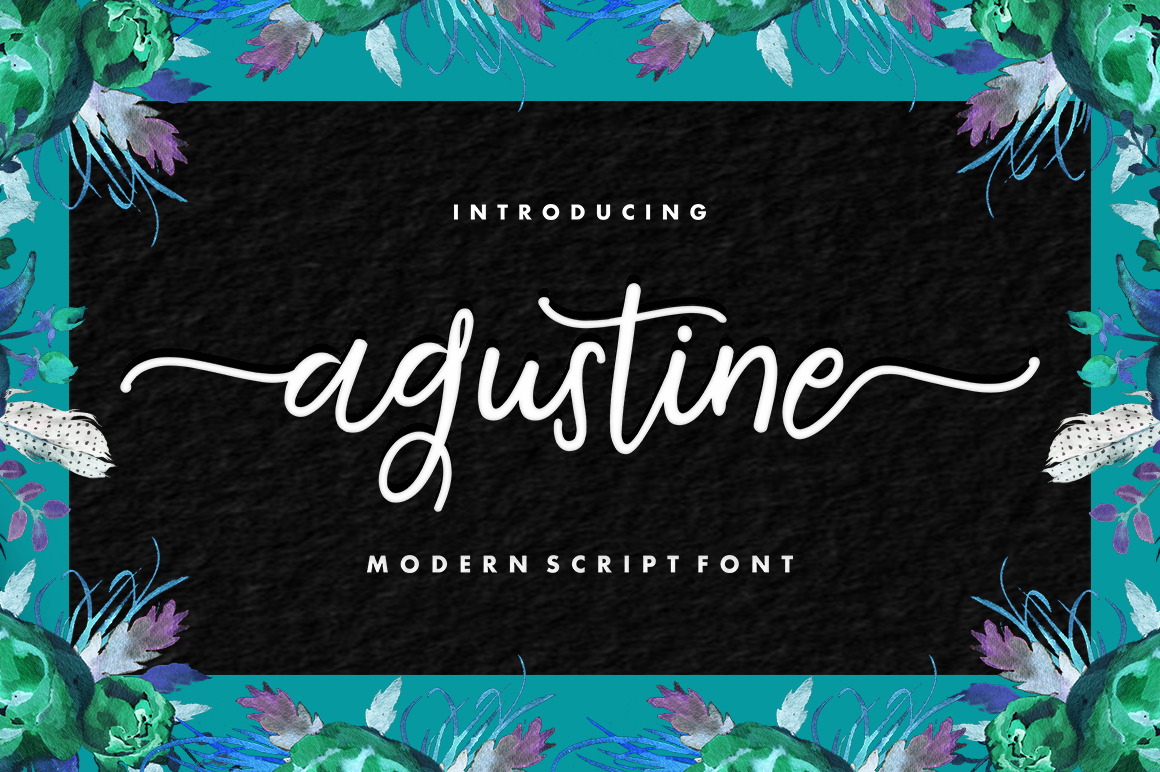 Agustine Script, a Script Font by Areatype
