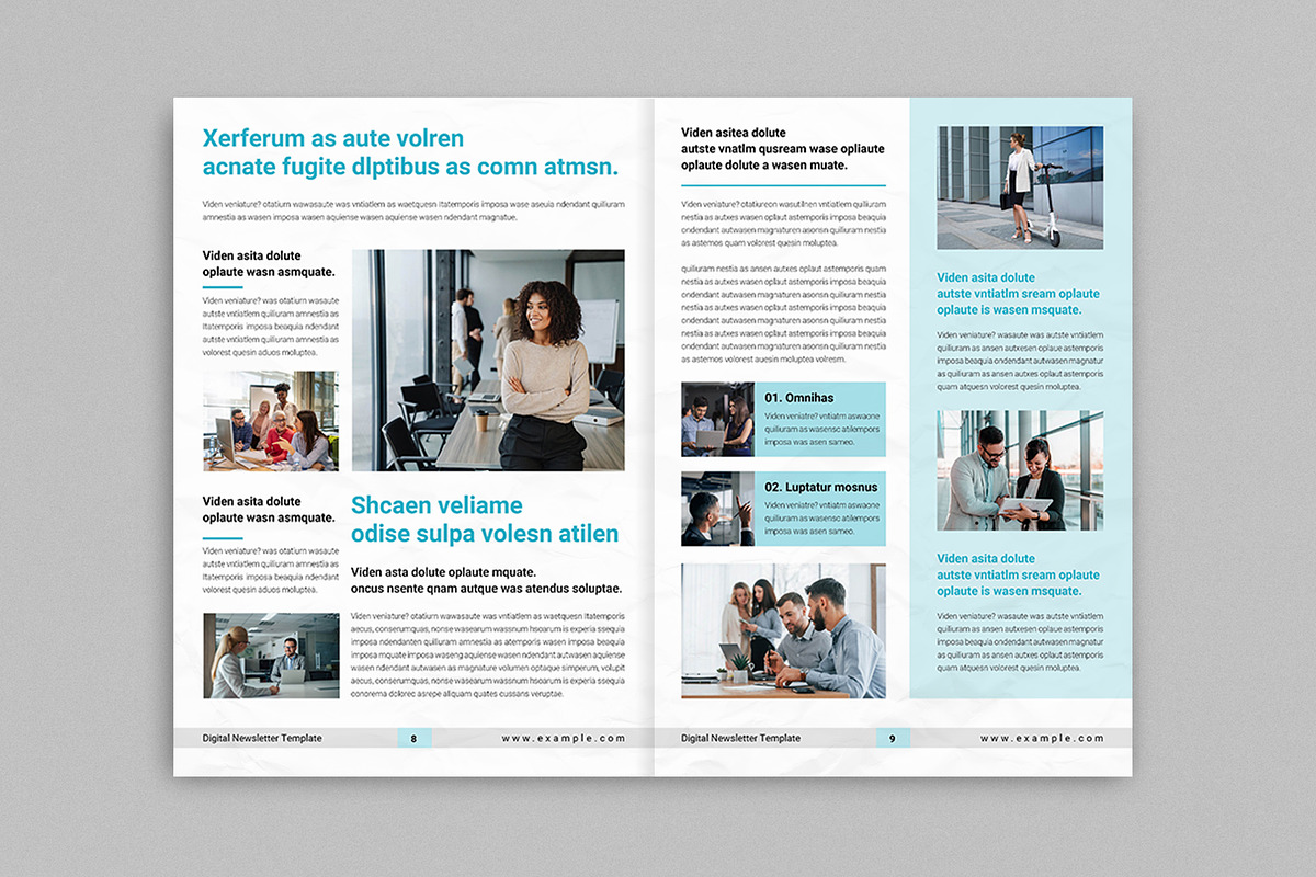 Digital Newsletter Template Design, a Brochure Template by TemplatesForest
