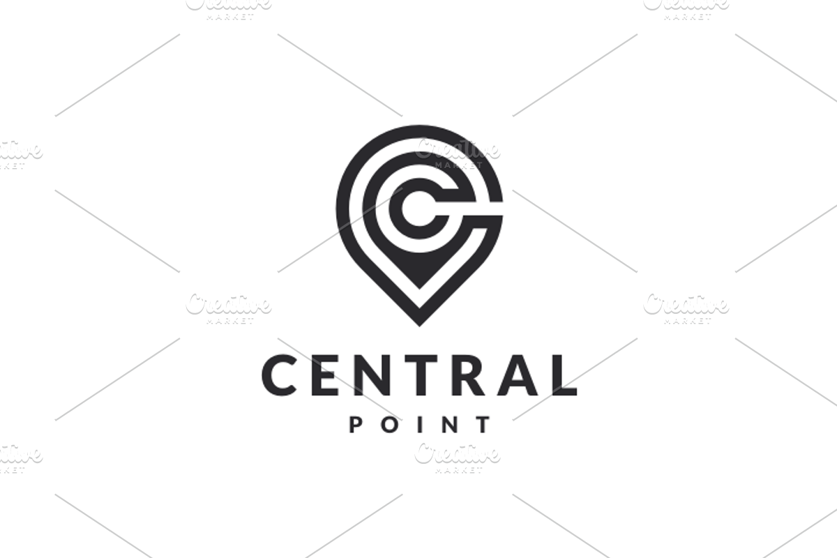 Central Point - C Logo, a Branding & Logo Template by yopie