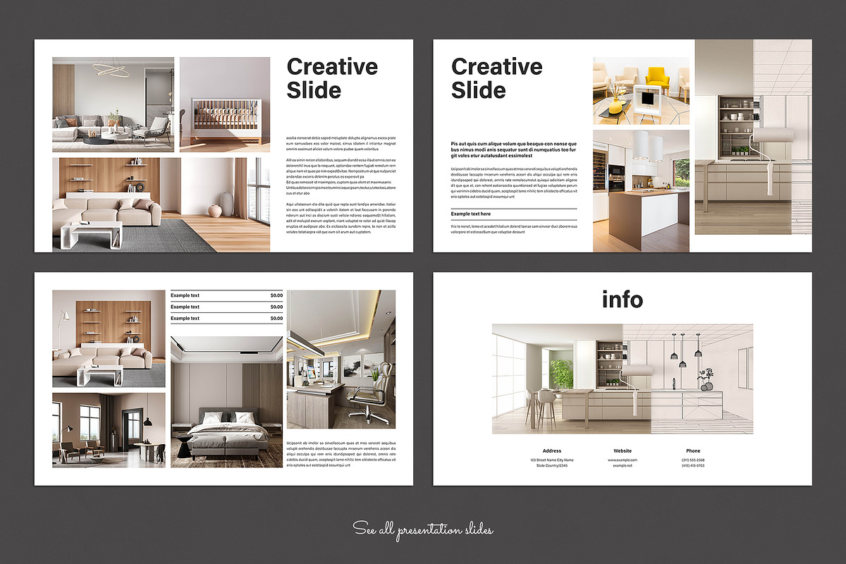 Interior Design Presentation Layout, a Presentation Template by ...