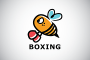 Cute Boxing Bee Logo Template, a Branding & Logo Template by Heavtryq ...