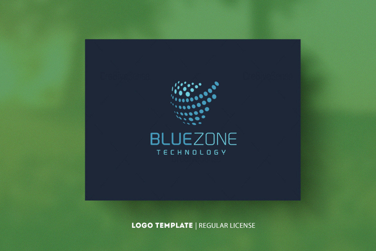 BlueZoneTechnology, a Branding & Logo Template by Cre8iveSense
