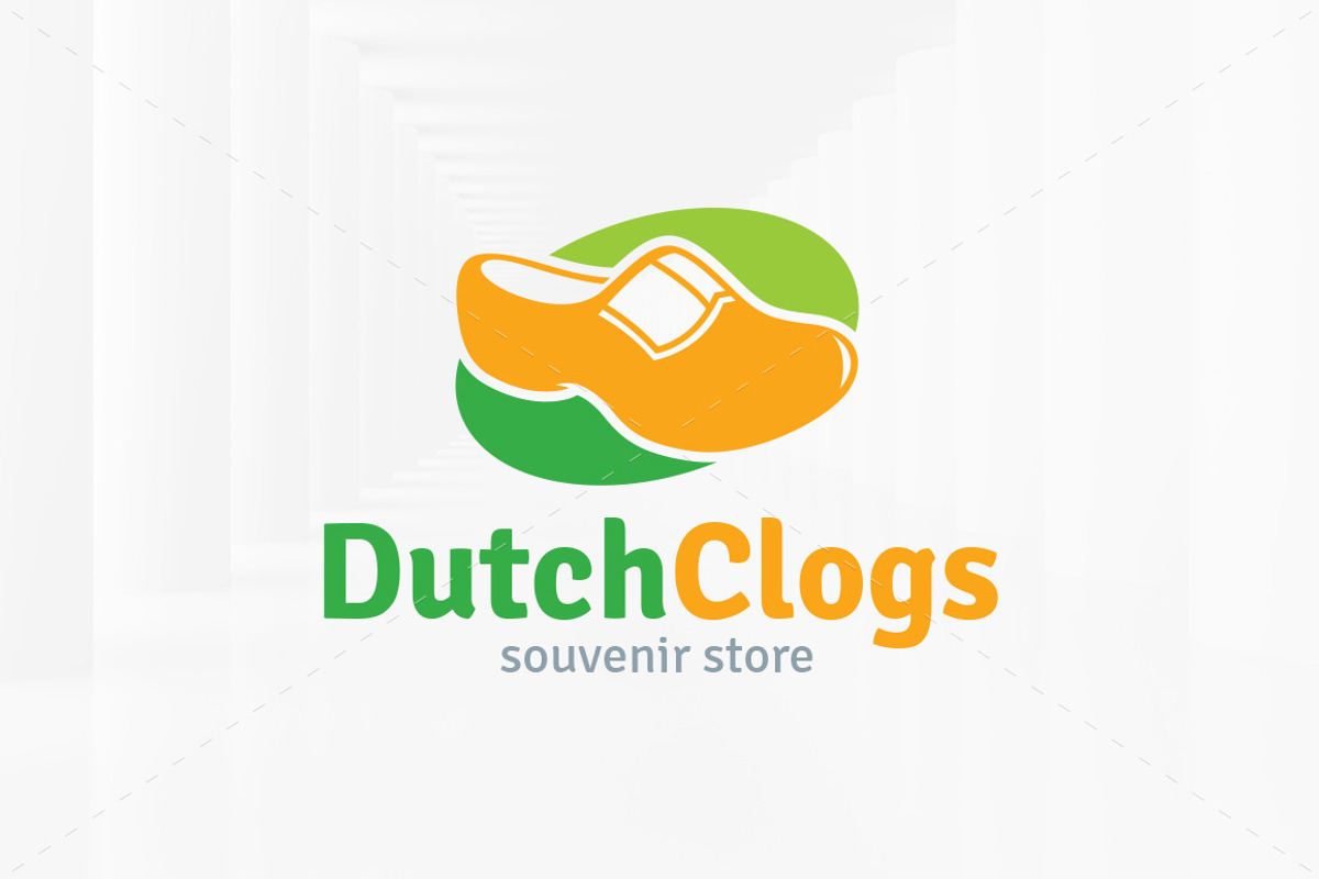 Dutch Clogs Logo Template, a Branding & Logo Template by LOGOMAGINE
