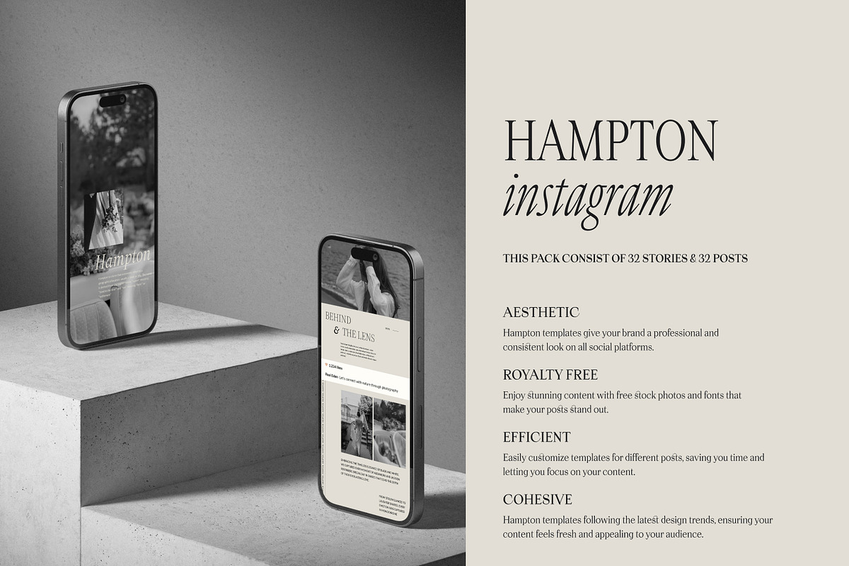 Hampton | Canva Social Media Template | Creative Market