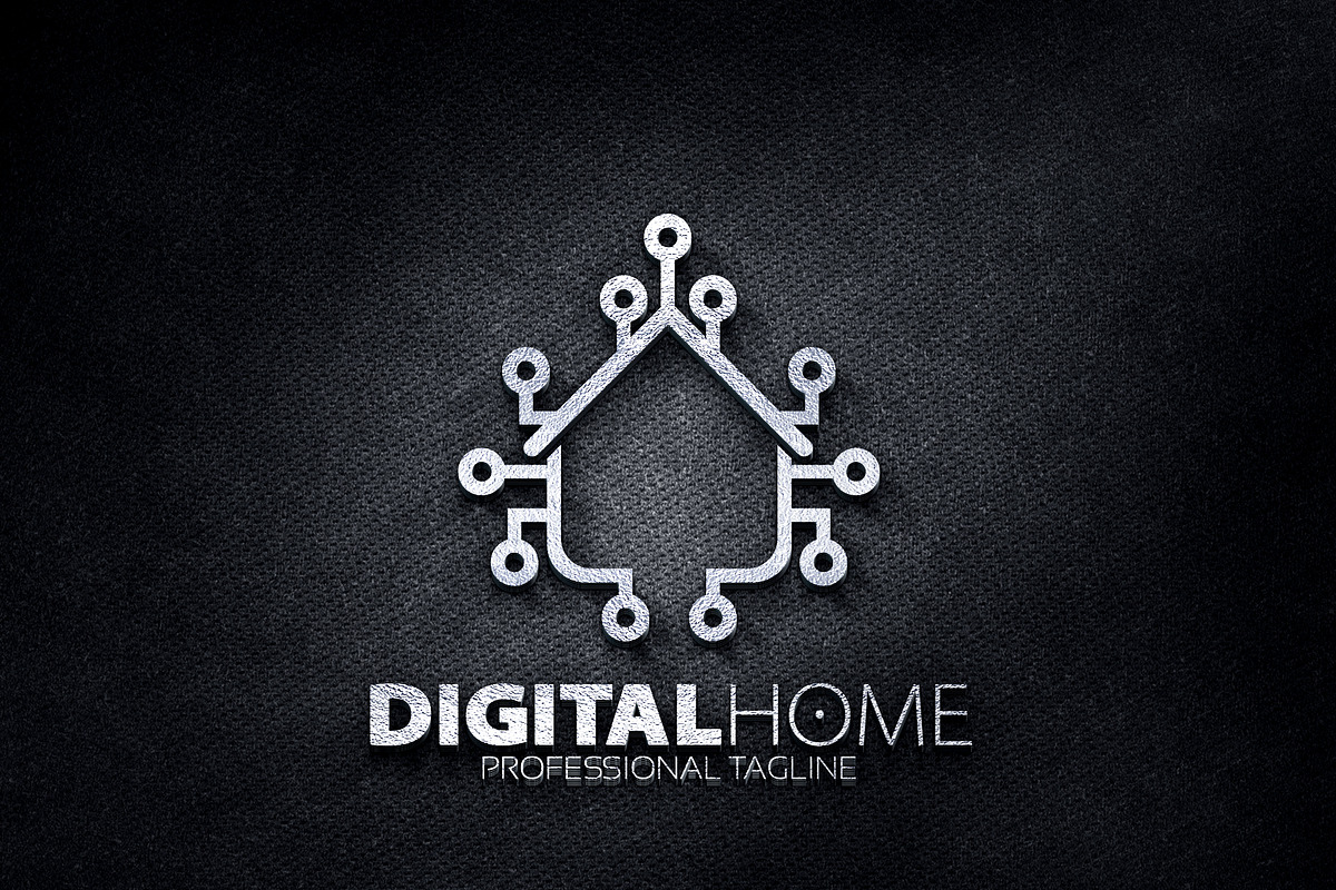 Digital Home Logo, a Branding & Logo Template by essegraphic