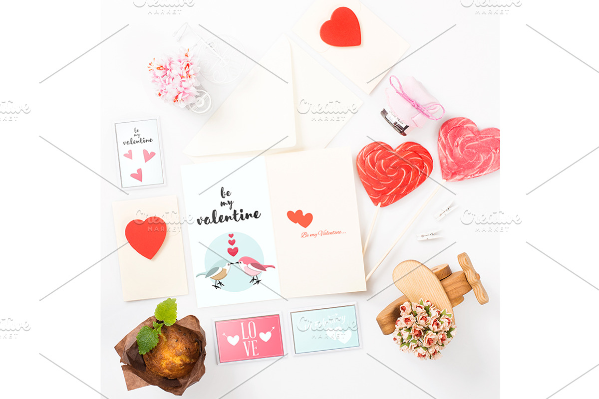 Valentines Day Mockups, a Product Mockup by ELFIVETROV DESIGN