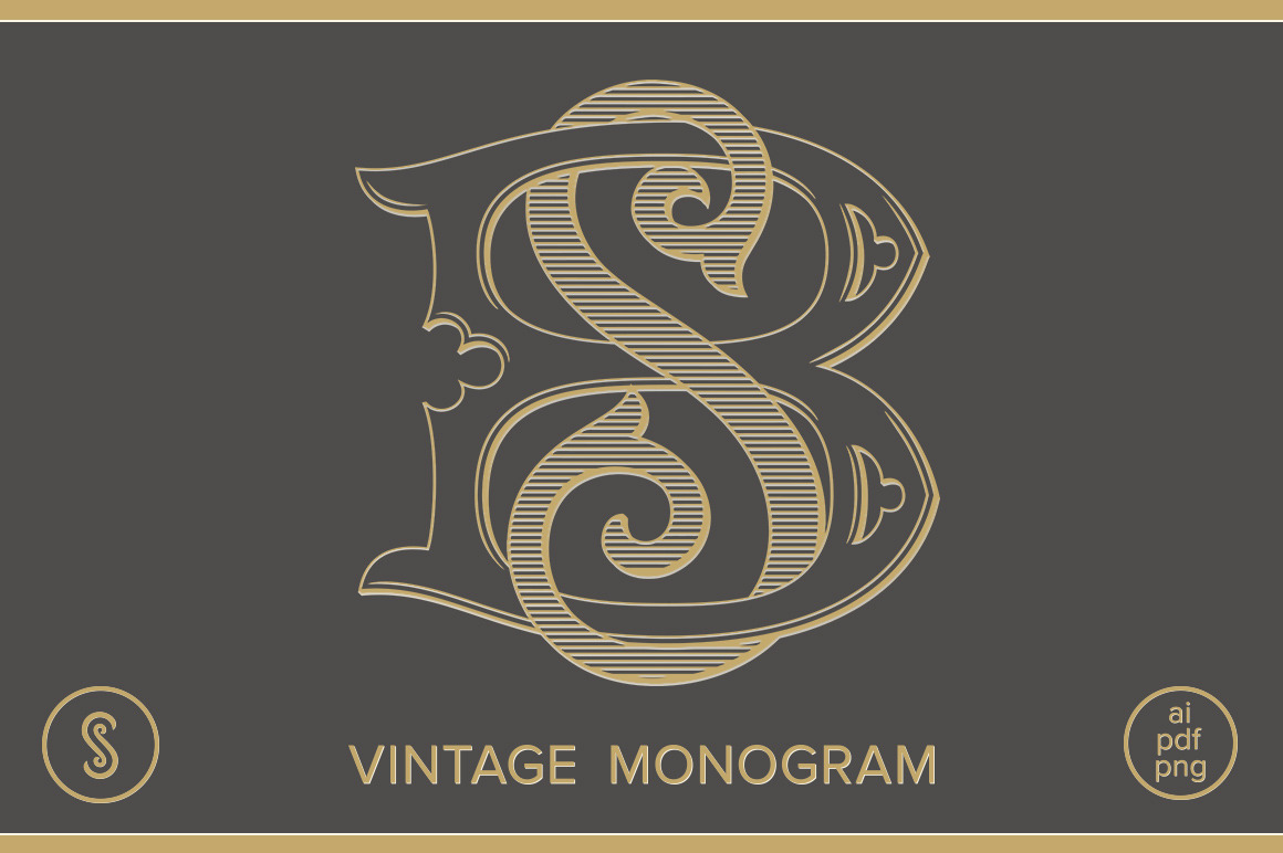 BS Monogram SB Monogram | Illustrations ~ Creative Market