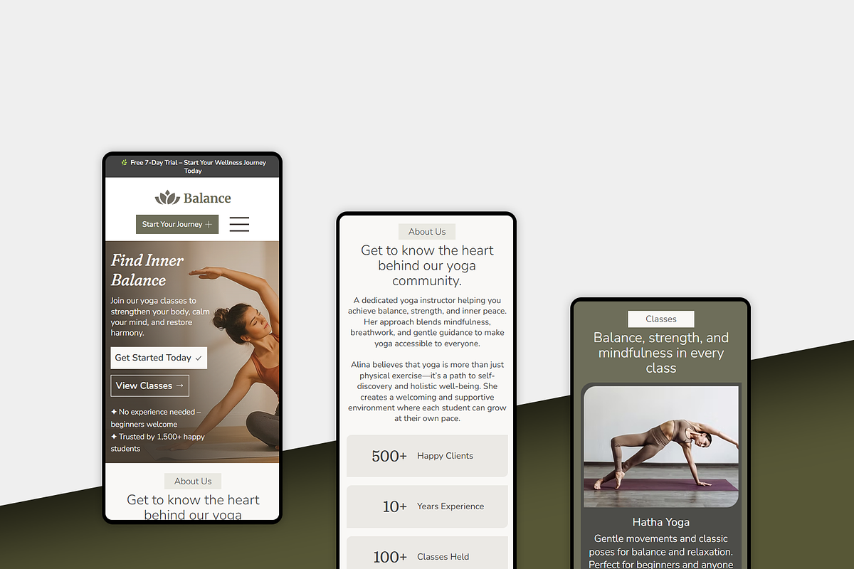 Yoga & Wellness Wix Studio Website, a Wix Template by Kitteeh