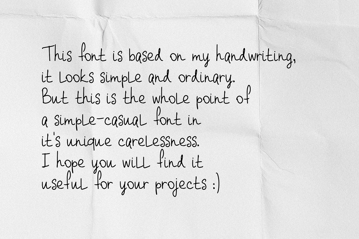 Okay-Dokay Handwriting Font, a Handwritten Font by BilberryCreates