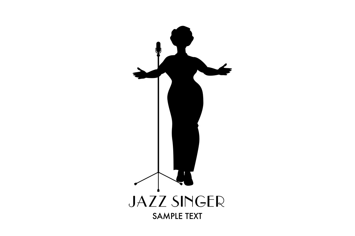 Jazz singer logo | Illustrations ~ Creative Market
