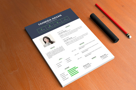 Alina Resume Template, a Resume Template by Smashing_Studio