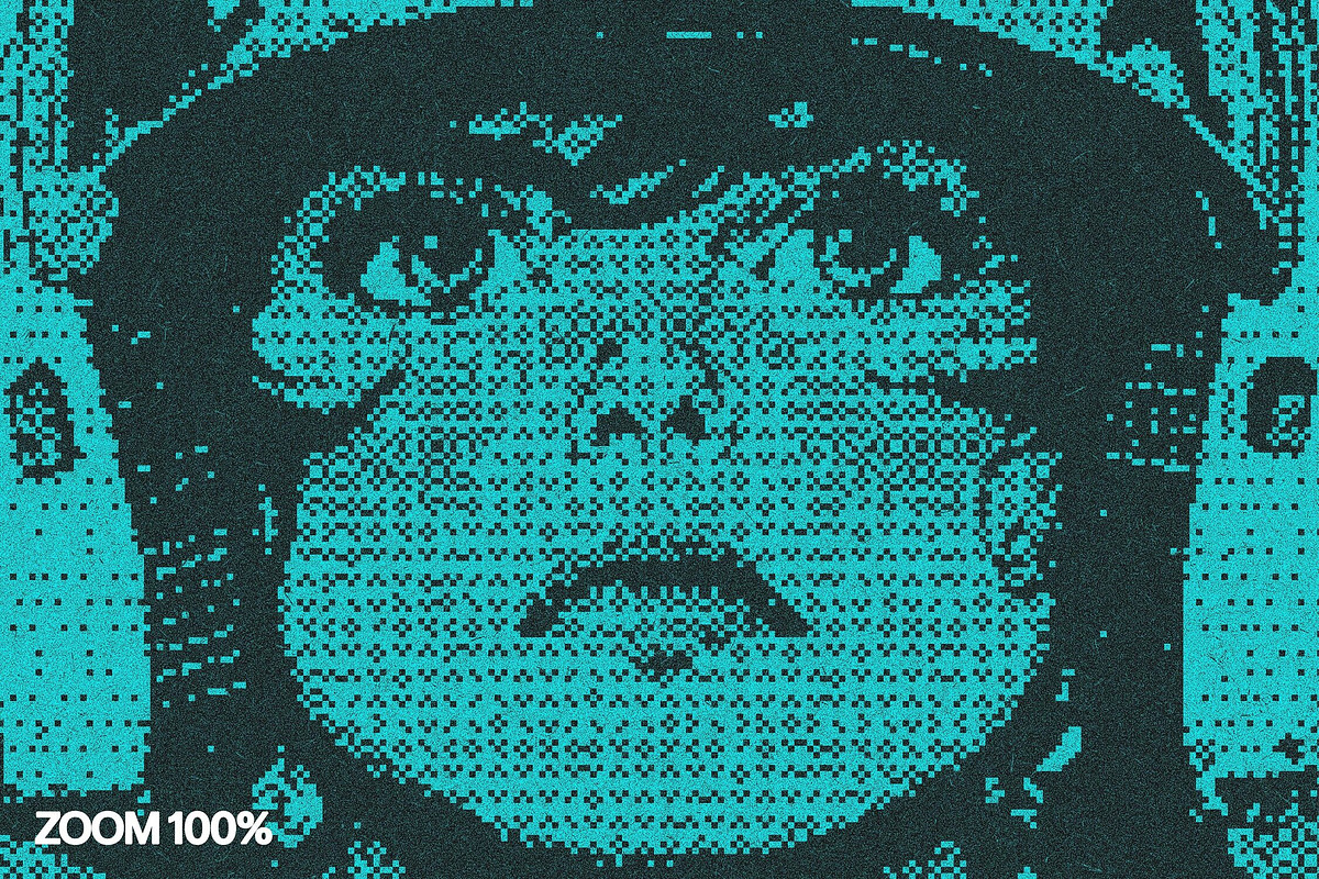 Retro Pixel Poster Photo Effect, a Layer Style Add-On by Design Squad