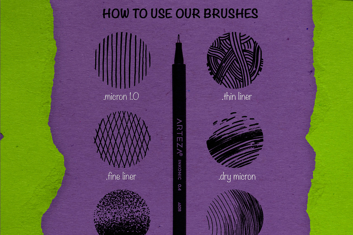 21 Micron Brushes For Procreate, a Brush Add-On by Easy Procreate