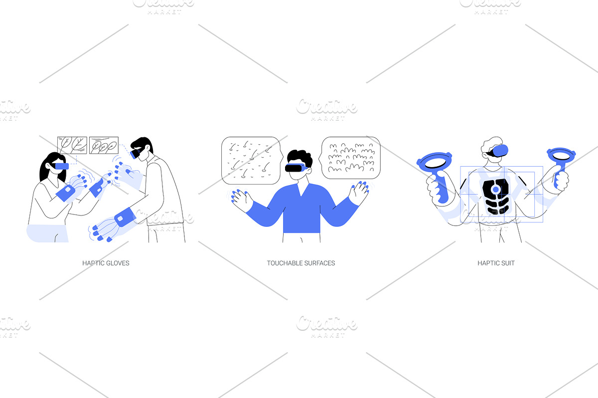 Tactile virtual reality abstract, an Illustration by Visual Generation ...