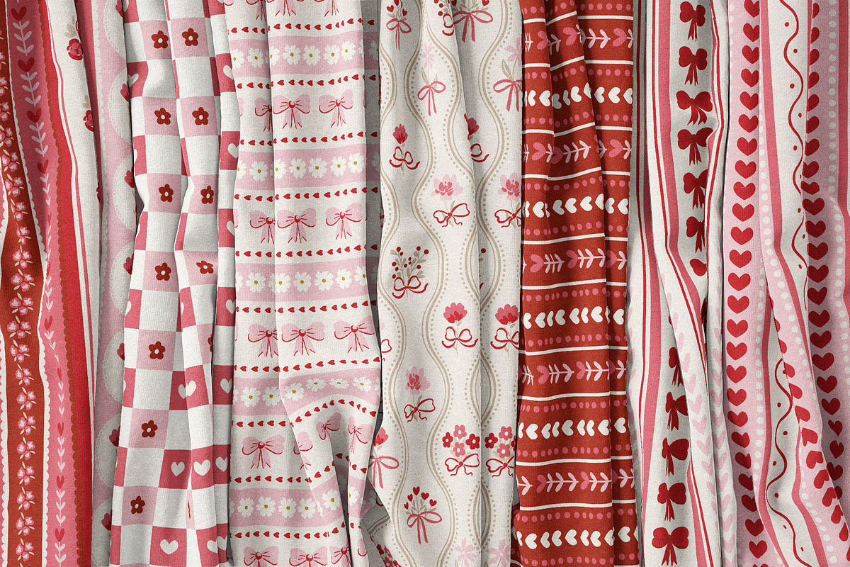 Romantic bows, frames, patterns, a Graphic by Cozy pattern shop