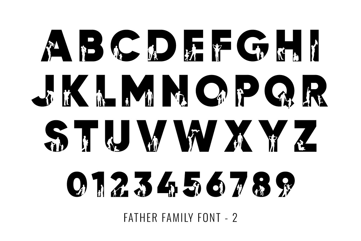 Father Family Font, a Symbol Font by Font Craft Studio | Creative Market