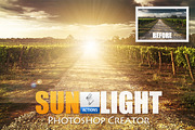 Add Sunlight Photoshop Creator, an Action Add-On by psddude
