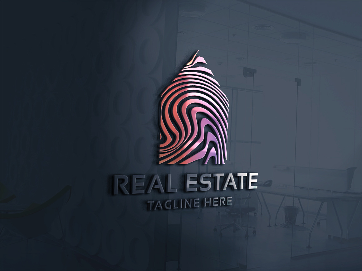 Lines Real Estate Logo, a Branding & Logo Template by Design_Planet