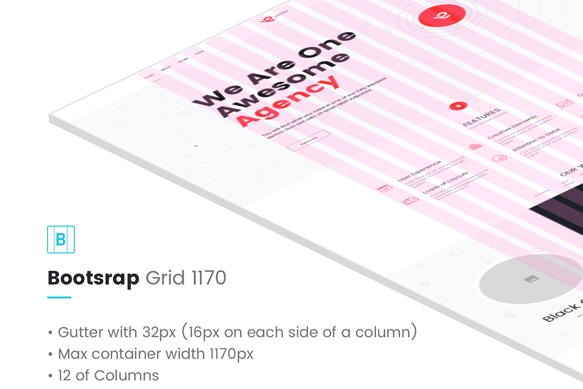 Multi-Prupose Sketch Template UI Kit, an UI Kit Template by App for ...