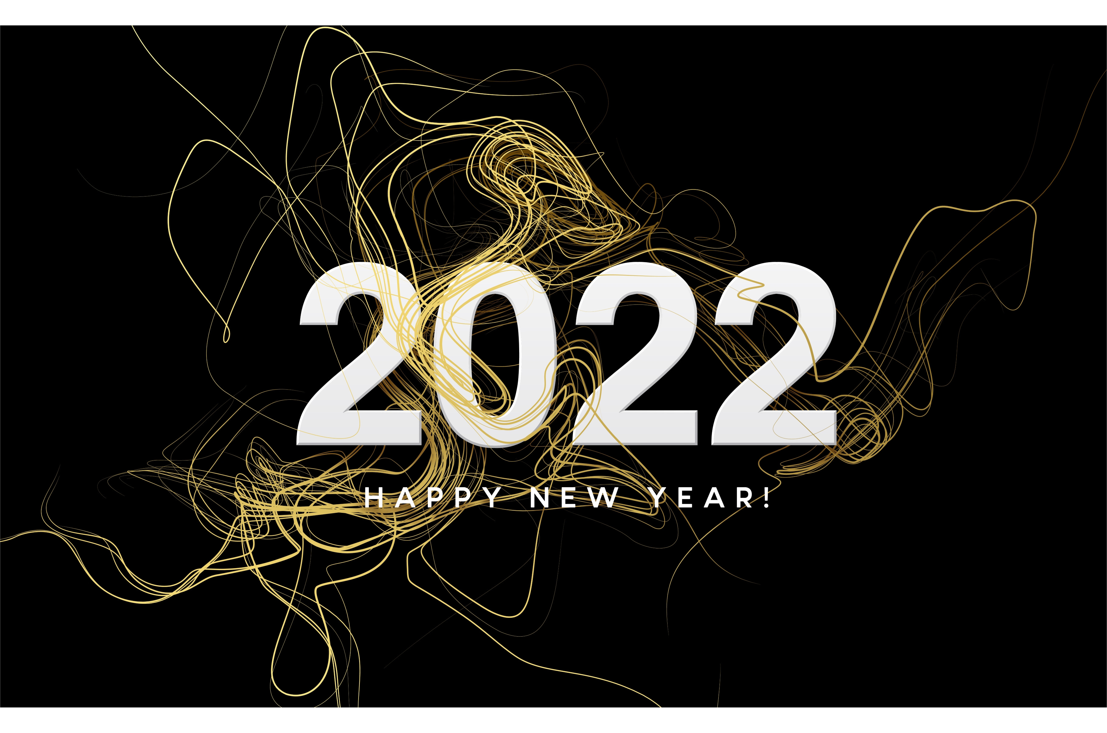 Calendar header 2022 with golden, an Object Graphic by Vik_Y Vector ...
