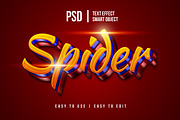 hero spider editable text 3d effect, a Layer Style Add-On by yokbisayok