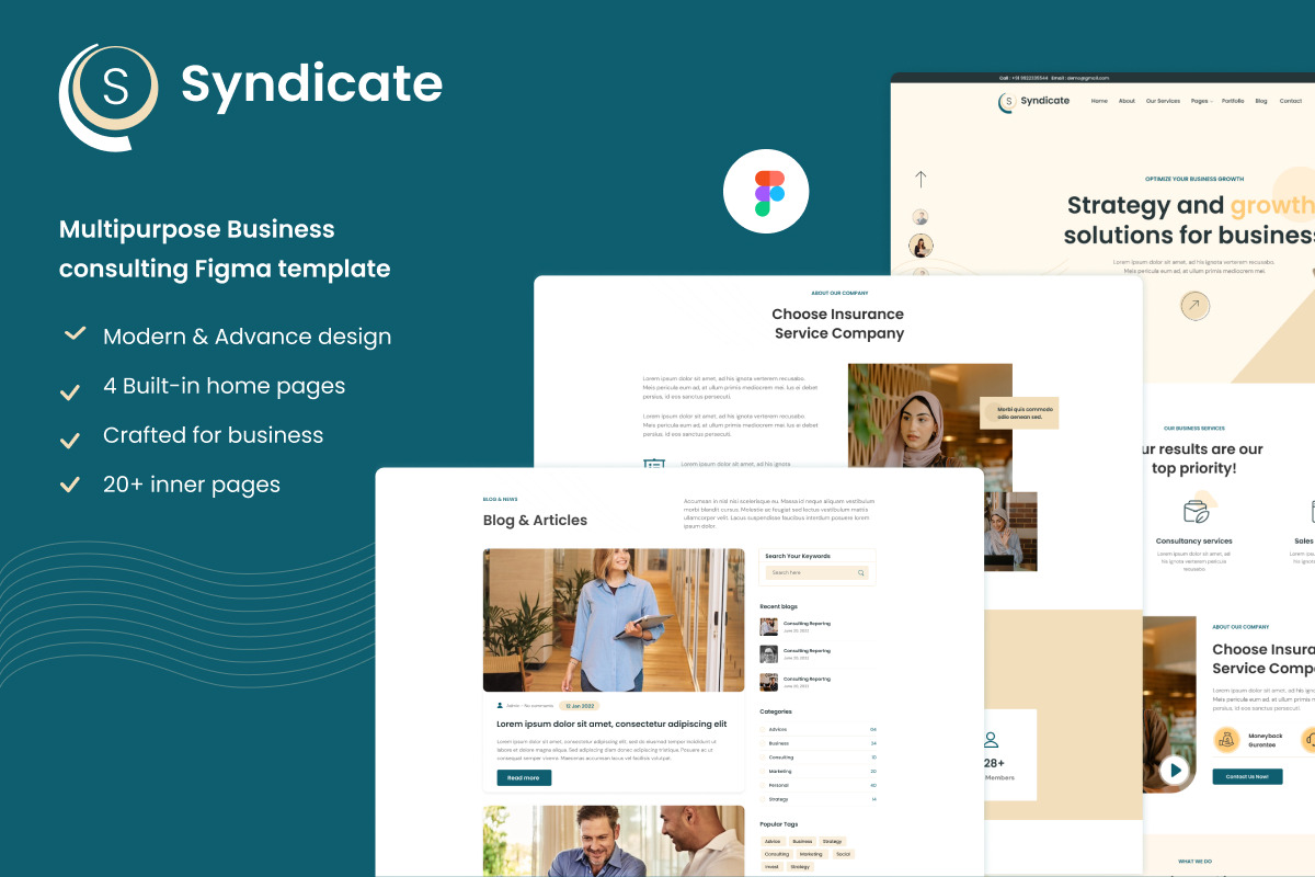 Boost Your Business Consulting Website with Syndicate: Figma UI ...