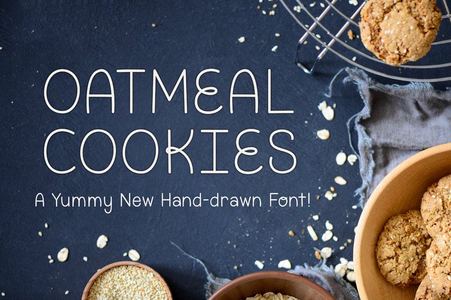 Oatmeal Cookies Font, a Script Font by Crystal Wilkerson Designs