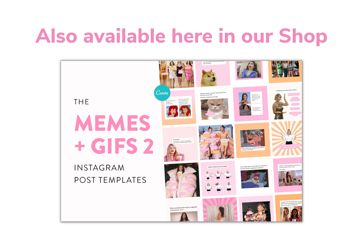 Instagram Memes + Gifs Template Pack for Canva | Creative Market