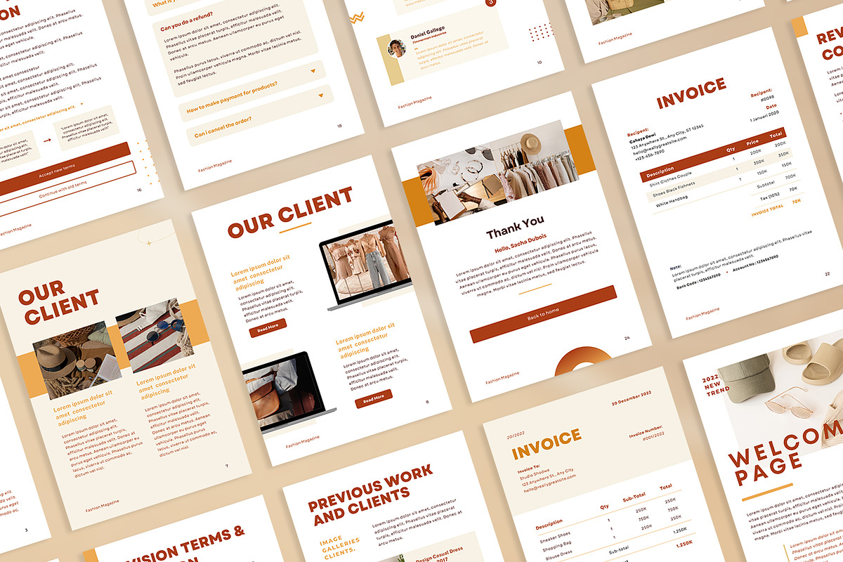 Fauget Fashion Magazine Template