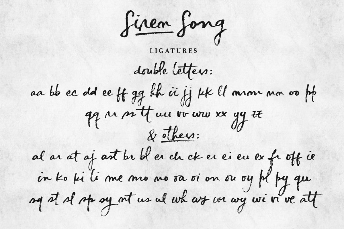 Siren Song font and texture pack